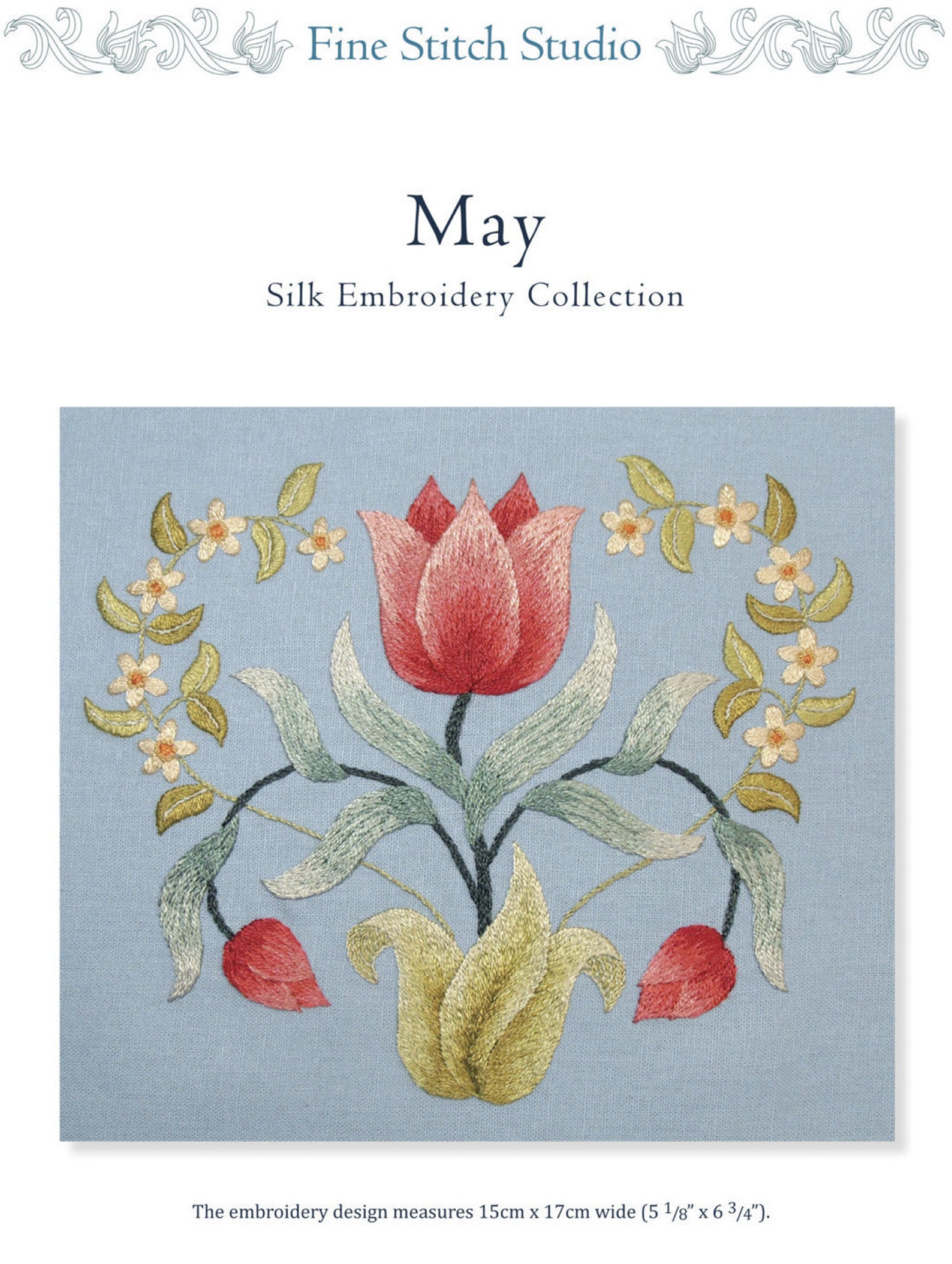 PDF Download MAY Silk Embroidery Pattern - Etsy