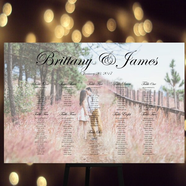 Reception Poster - Etsy