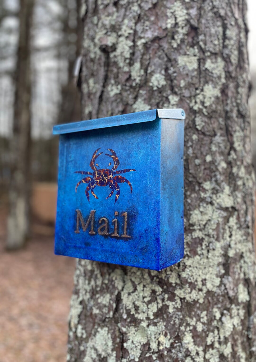Wall Mount Mailbox, Beach House Mailbox, Hand Painted Mailbox, Maryland ...