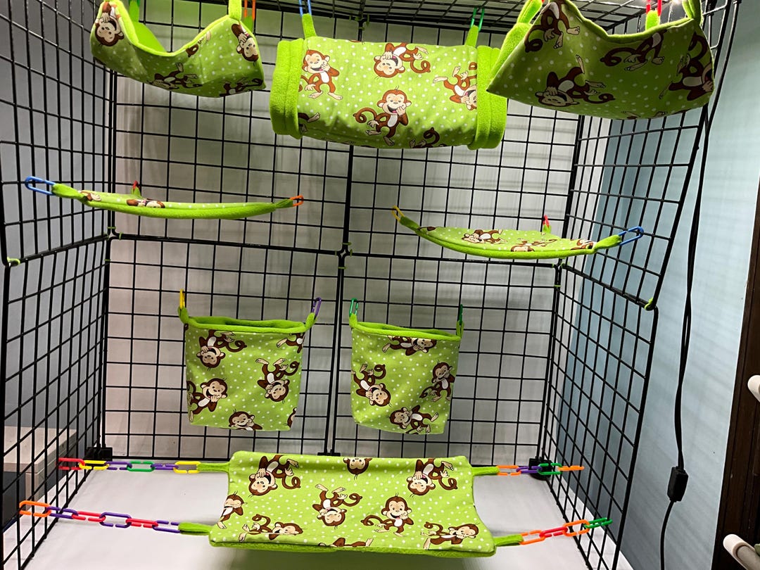 Ready to Ship/8 Piece Sugar Glider Cage Set/monkeys /sugar Glider ...