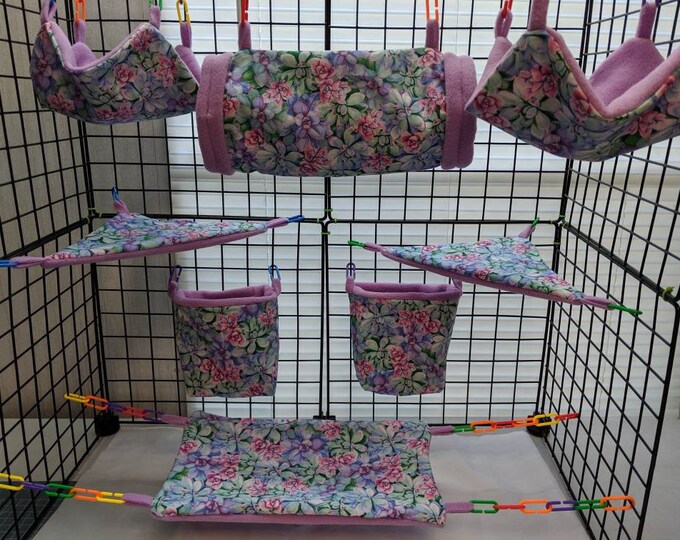 8 Piece Sugar Glider Cage Set/succulents/ Sugar Glider | Etsy
