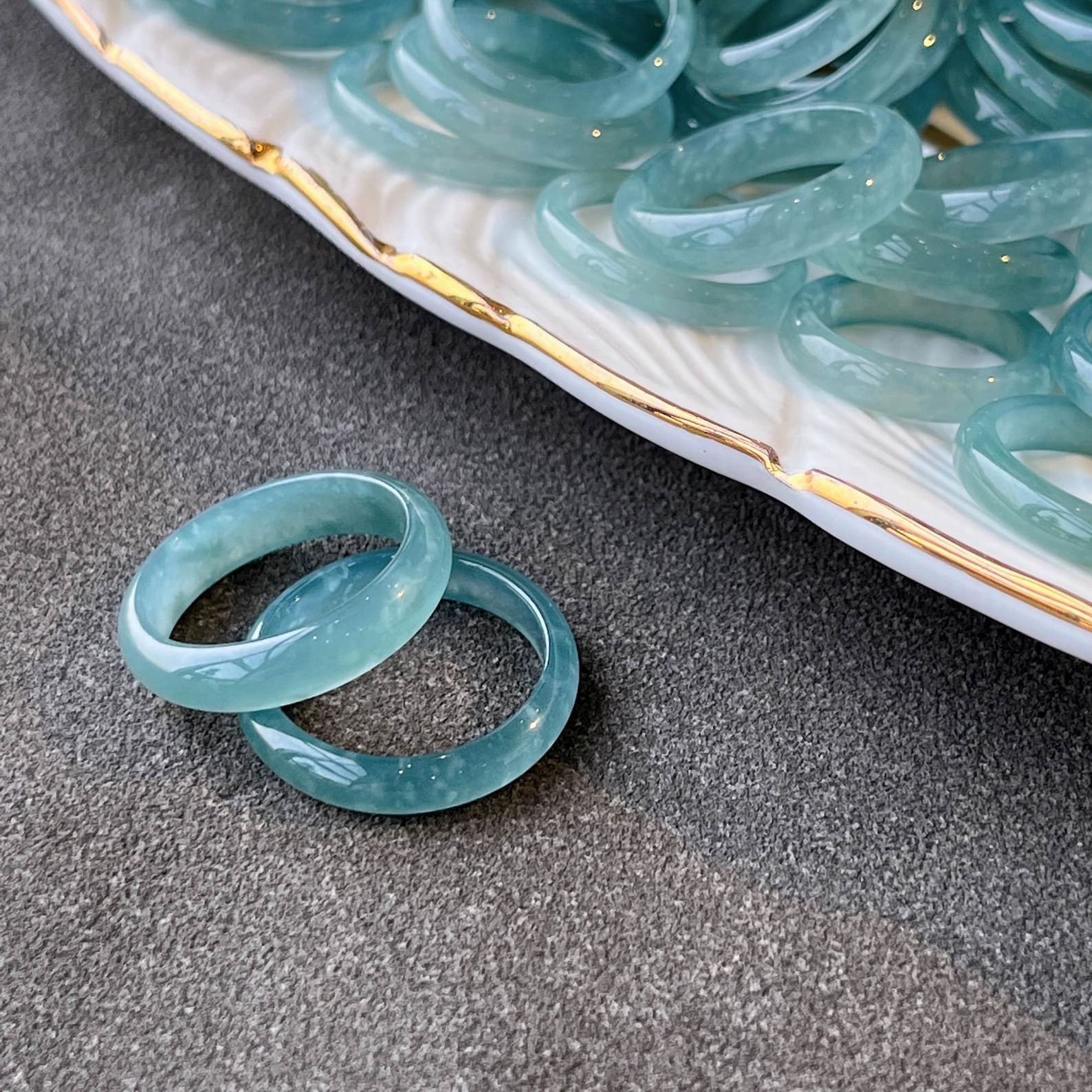 DDP | Wider Band High Quality Natural Type A Icy Translucent Guatemalan ...