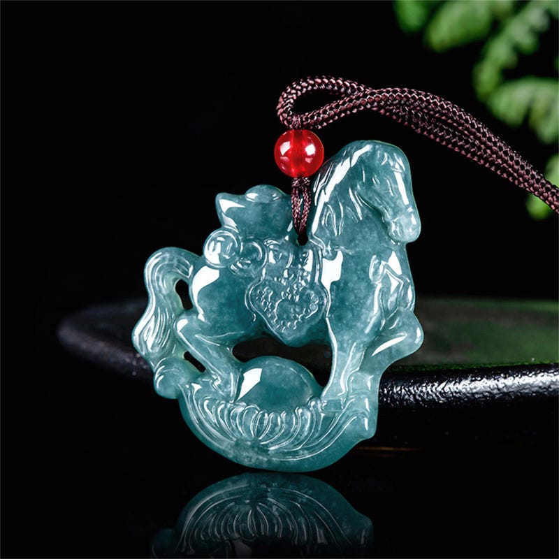 Jadeite Horse Pendants - Etsy