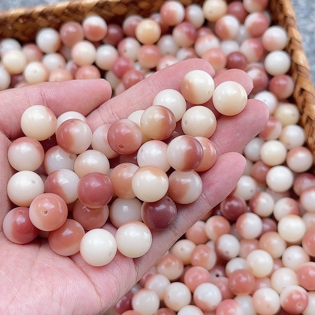 20pcs Crimson Pink Mala Bodhi Seed Smooth Round Beads,ball Beads ...