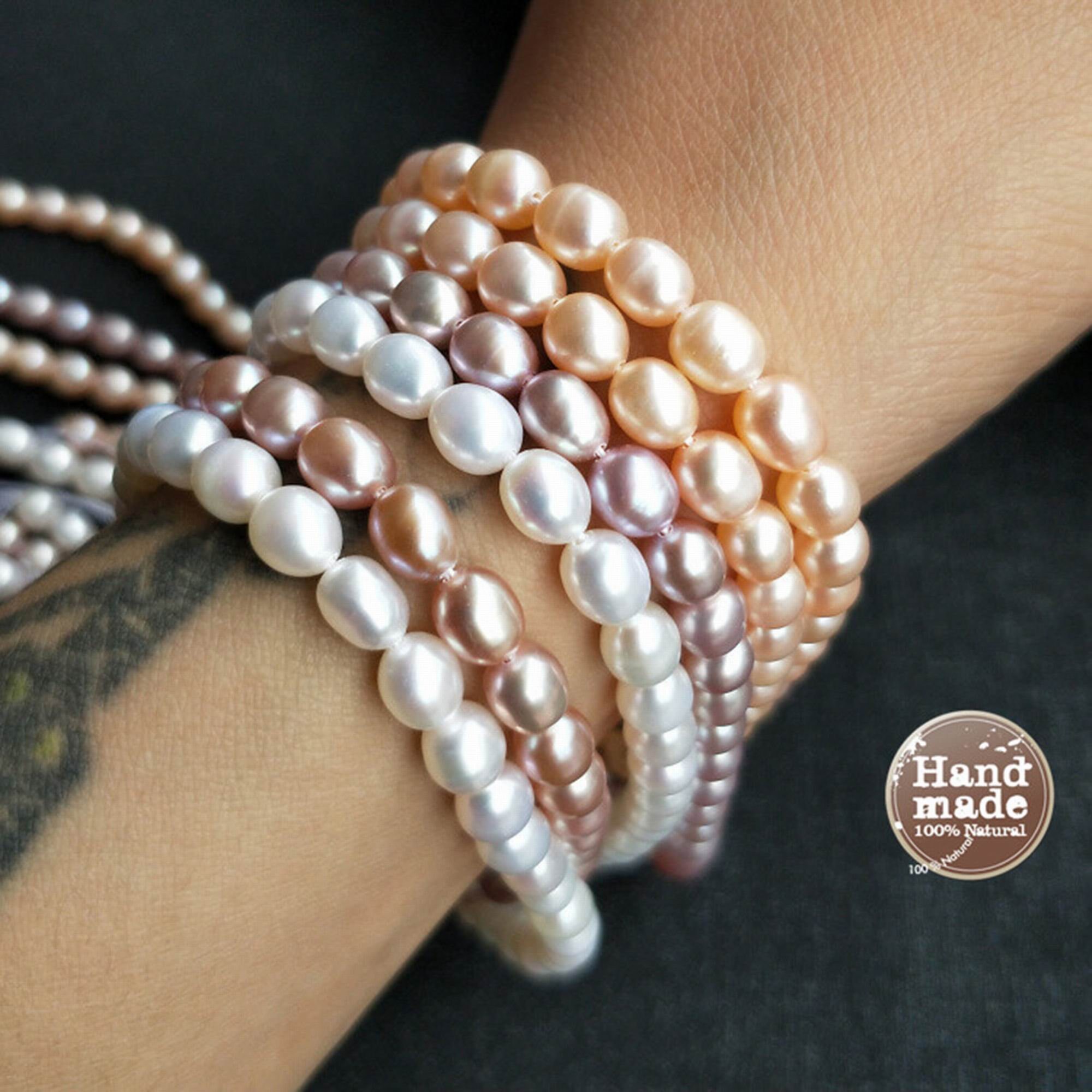 Natural Untreated Undyed Fresh Water Pearl Beads,oval Pearl,natural ...