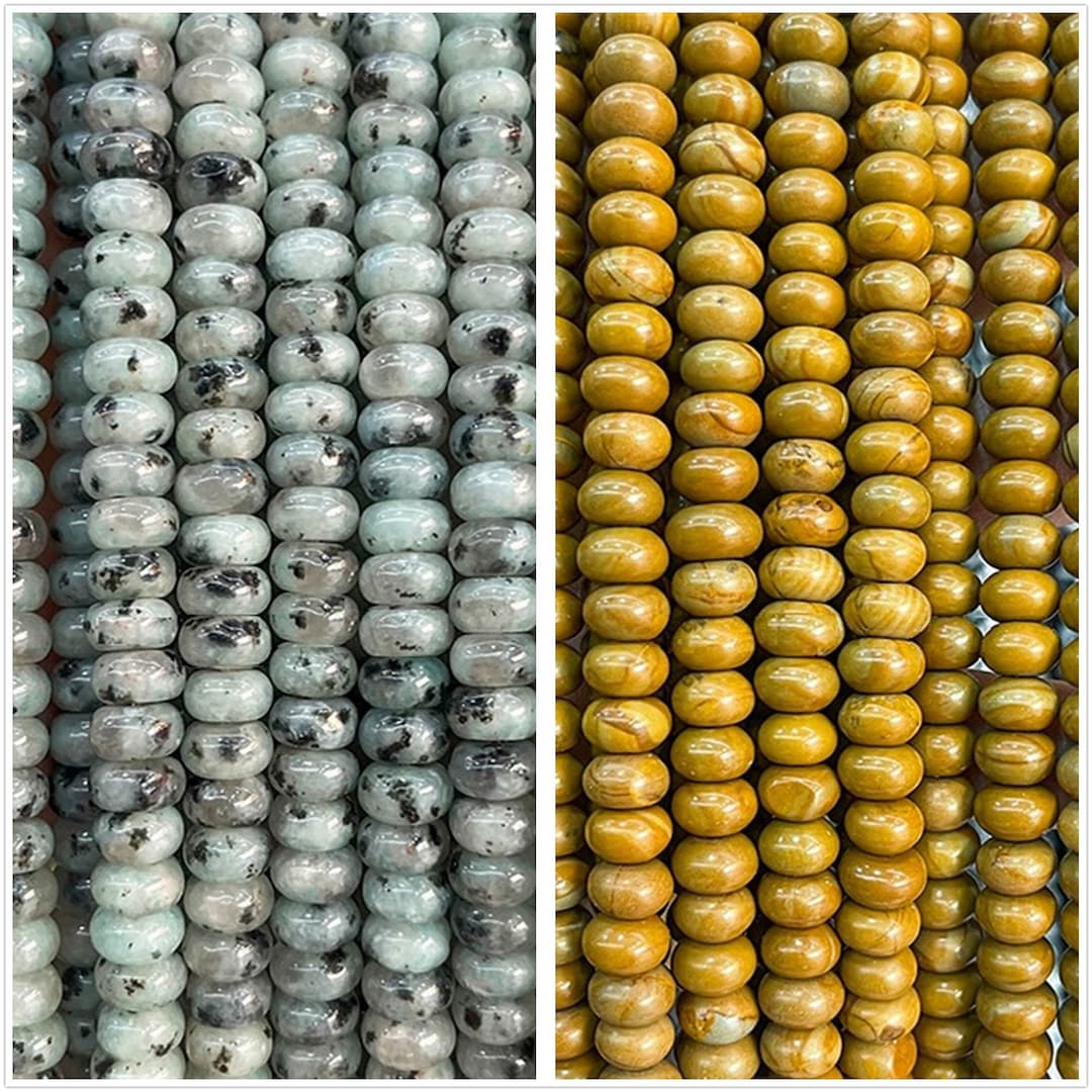 DDP | Natural Loose Gemstone Rondelle Beads Coin Beads Spacer Beads ...