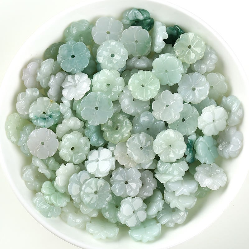 Jade Flower Beads - Etsy