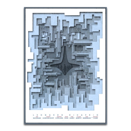 Inception Poster christopher Nolan 2010 alternative Movie - Etsy