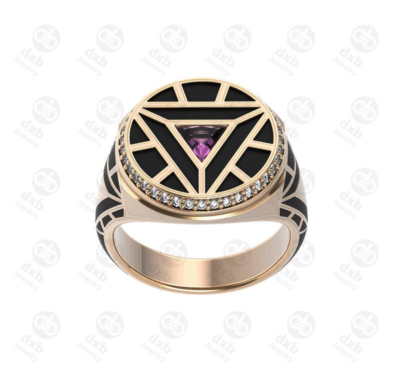Iron Man inspired Gold 14K Ring Geek Jewelry Marvel Ring - Etsy