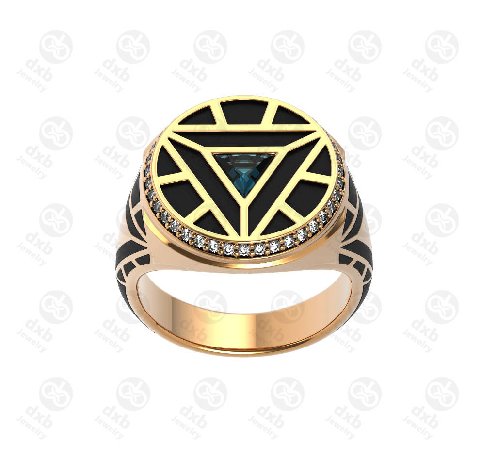 Iron Man inspired Gold 14K Ring Geek Jewelry Marvel Ring - Etsy