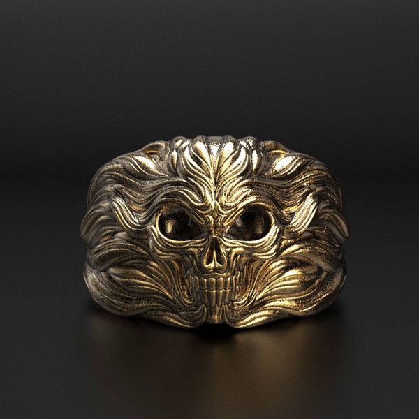 Silver Skull Ring - Etsy