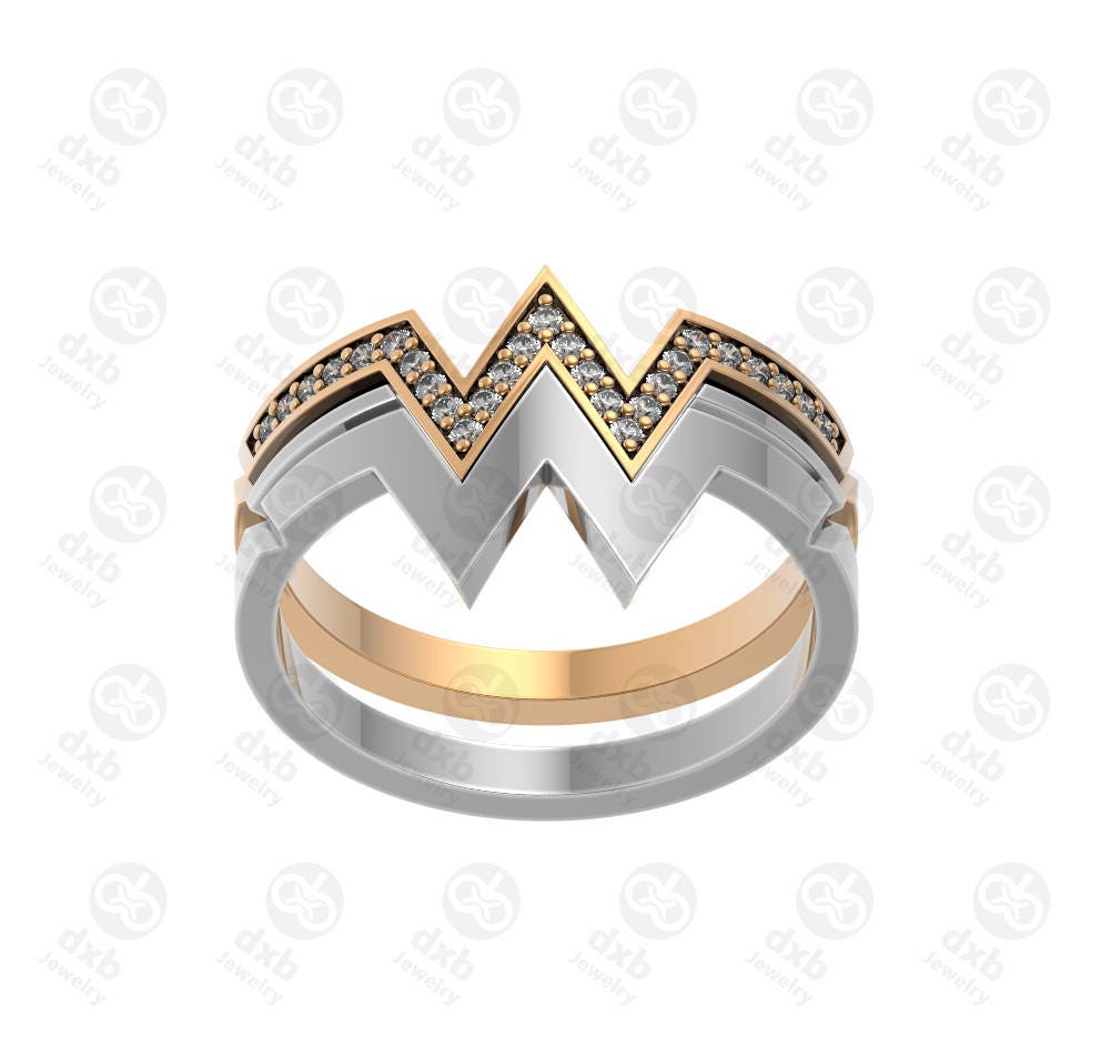 Title: Wonder Woman rose gold Ring Super Hero Wonder Woman | Etsy