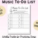 Music Practice Weekly Planner Instrument Music Practice - Etsy