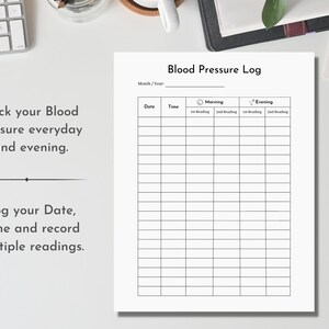 Blood Pressure Log Track Readings - Medical Blood Pressure Tracker ...