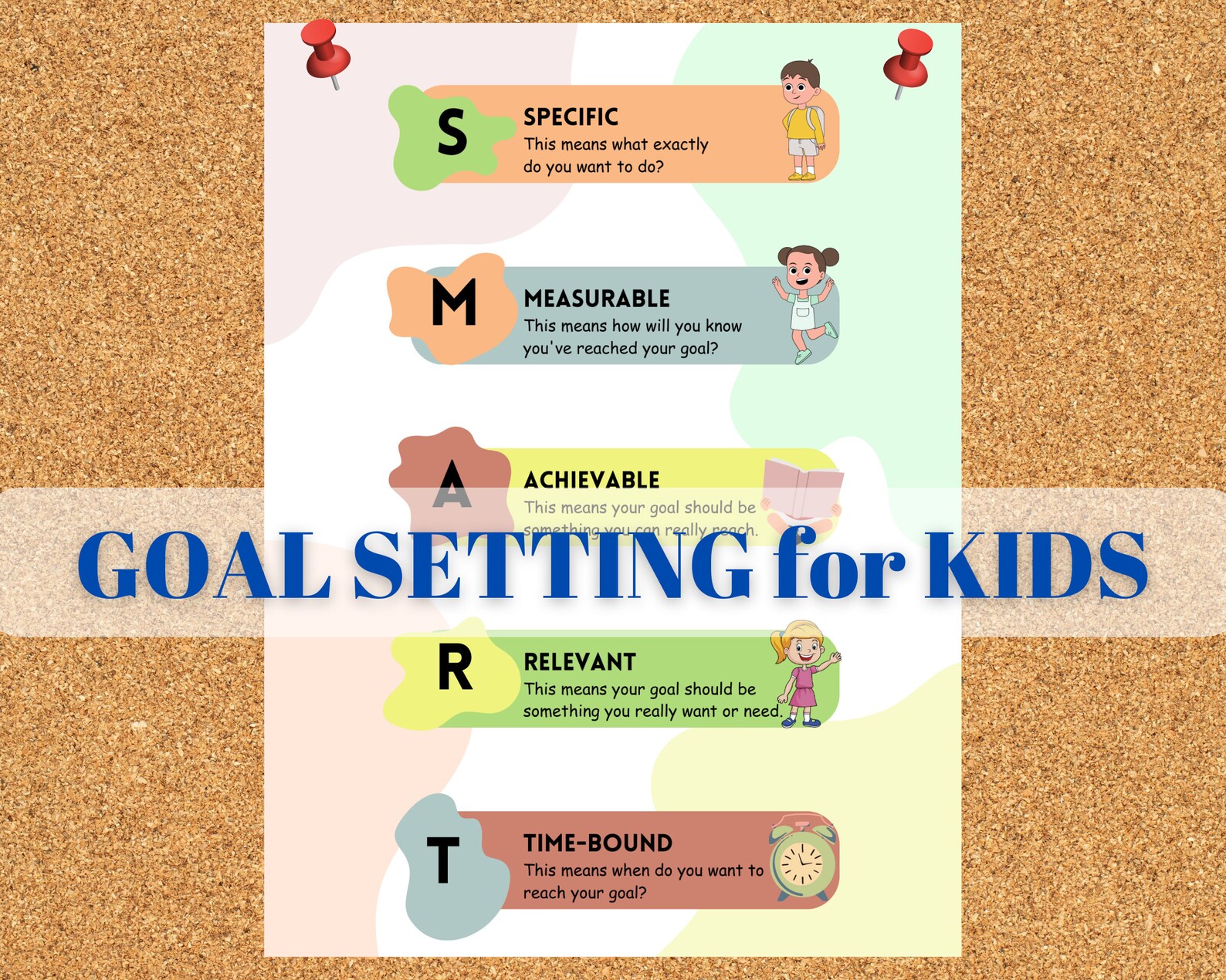 SMART Goals for Kids Poster | - Etsy