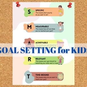 SMART Goals for Kids Poster | - Etsy