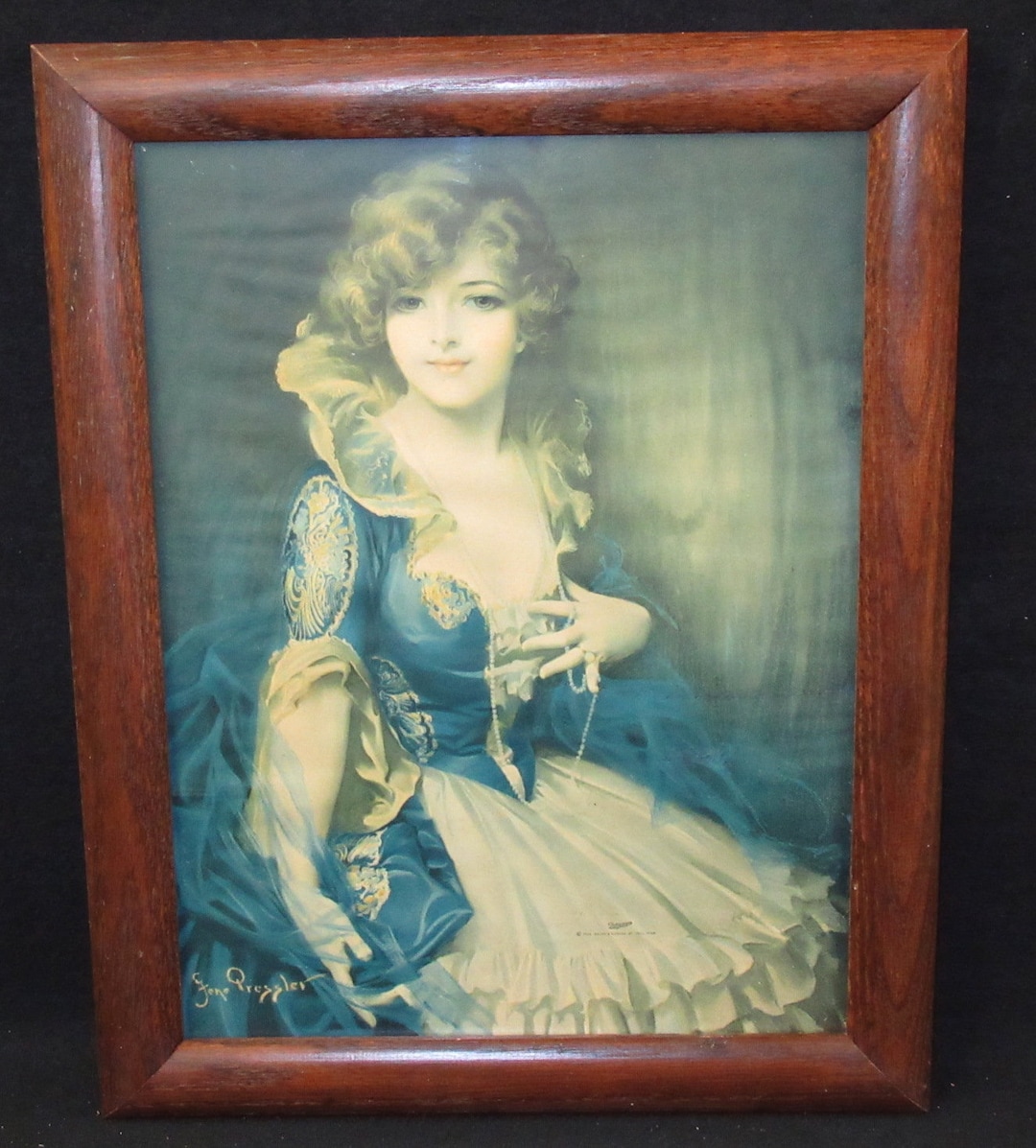 L Goddard Women Art Print Early Original Lithograph / Antique - Etsy