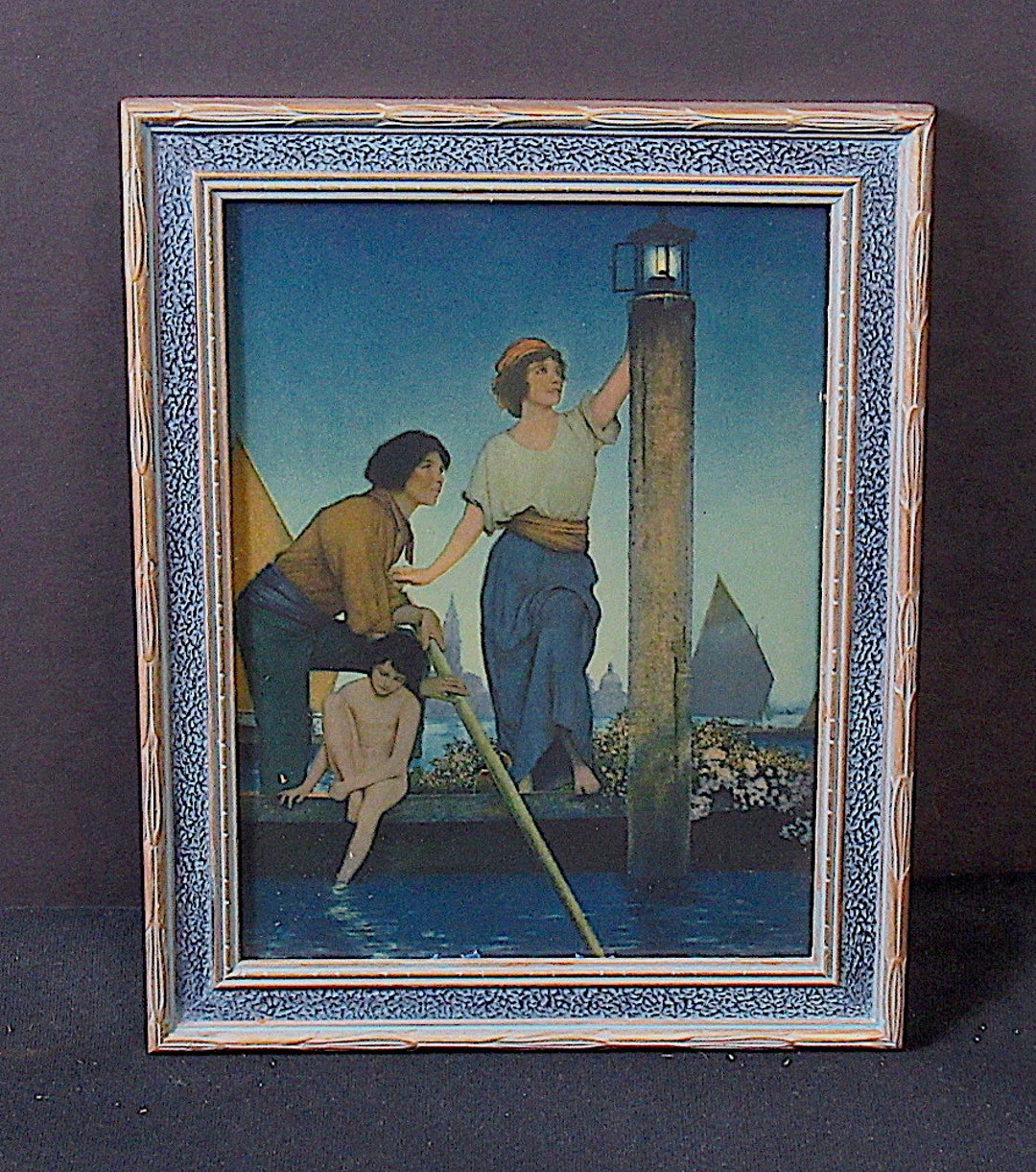 Original Calendar 1920s Printing of Maxfield Parrish Edison lamp ...