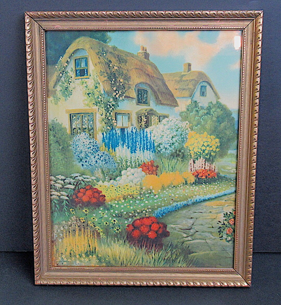 Atkinson Fox or Possibly Thompson Brittany Garden Original 1920s Art ...