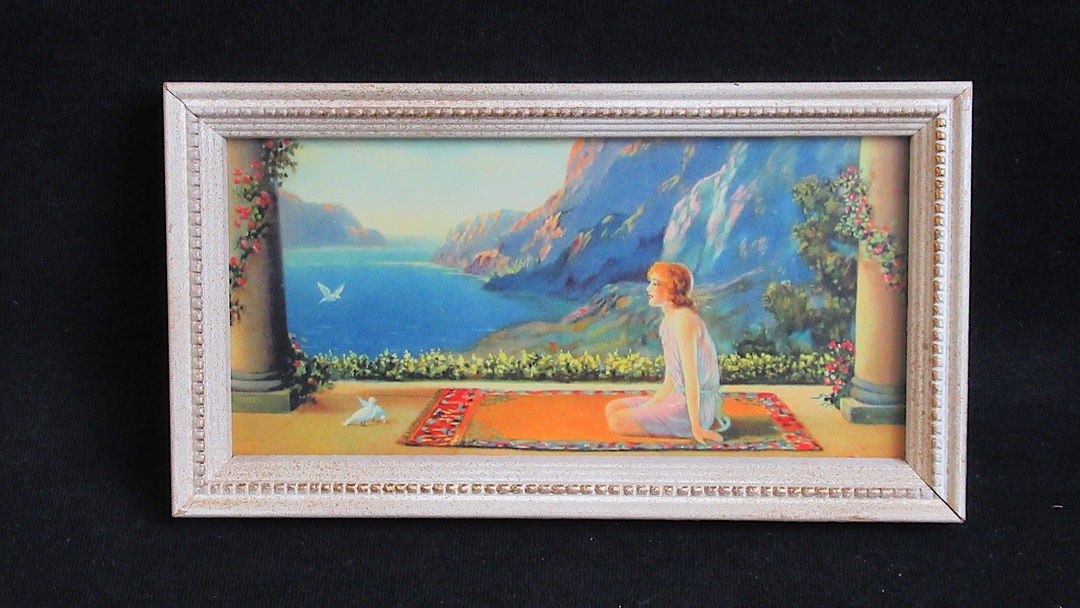 Atkinson Fox Style Art in Vintage/ Antique Frame - Etsy