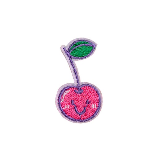 Cherry Patch Pink Pastel Kawaii Happy Cherry Iron-on - Etsy