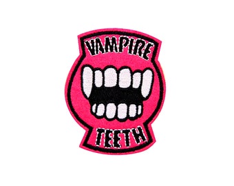 4 Grinning Monster Mouth Patch Any Color Custom Made - Etsy