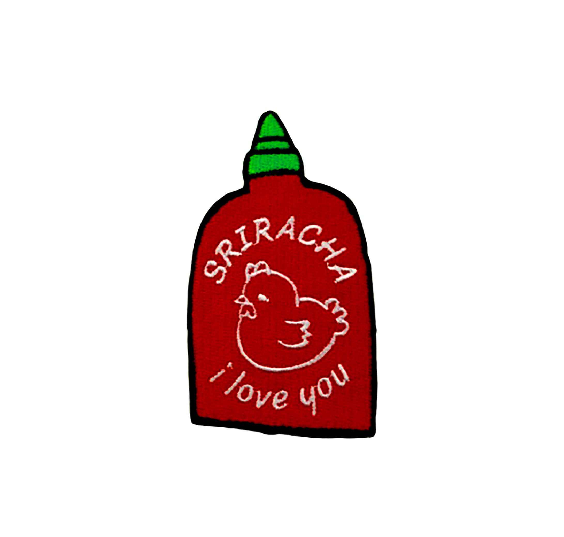 Sriracha Patch Funny Hot Sauce Love Iron On Applique | Etsy