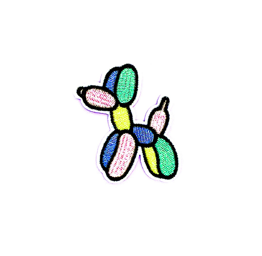 Pastel Balloon Dog Patch Cute Mini Balloon Animal Iron-on - Etsy