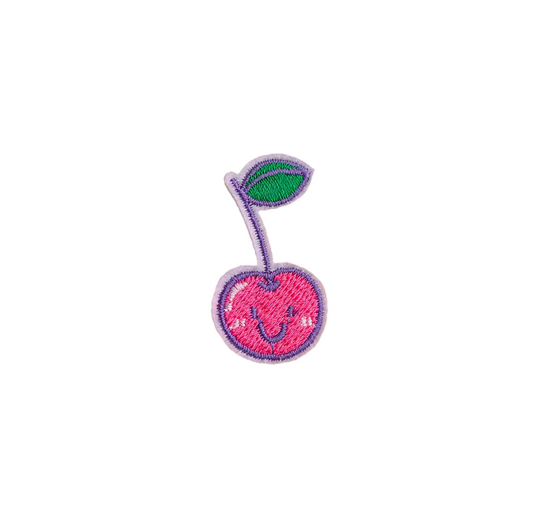 Cherry Patch Pink Pastel Kawaii Happy Cherry Iron-on - Etsy