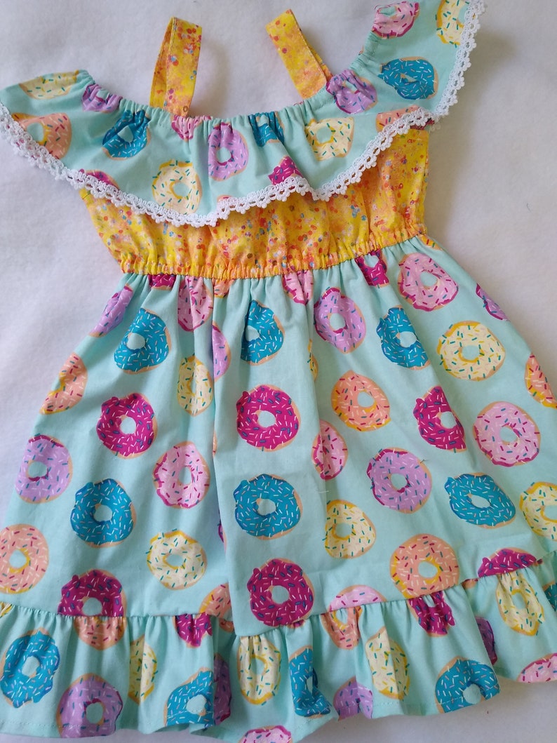 2T Girls off Shoulder Donut Dress - Etsy