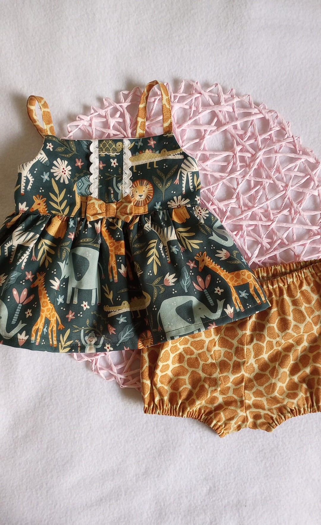 Girls 12 M Safari Wild Animal 2 Piece Outfit,zoo Outfit,jungle Outfit ...