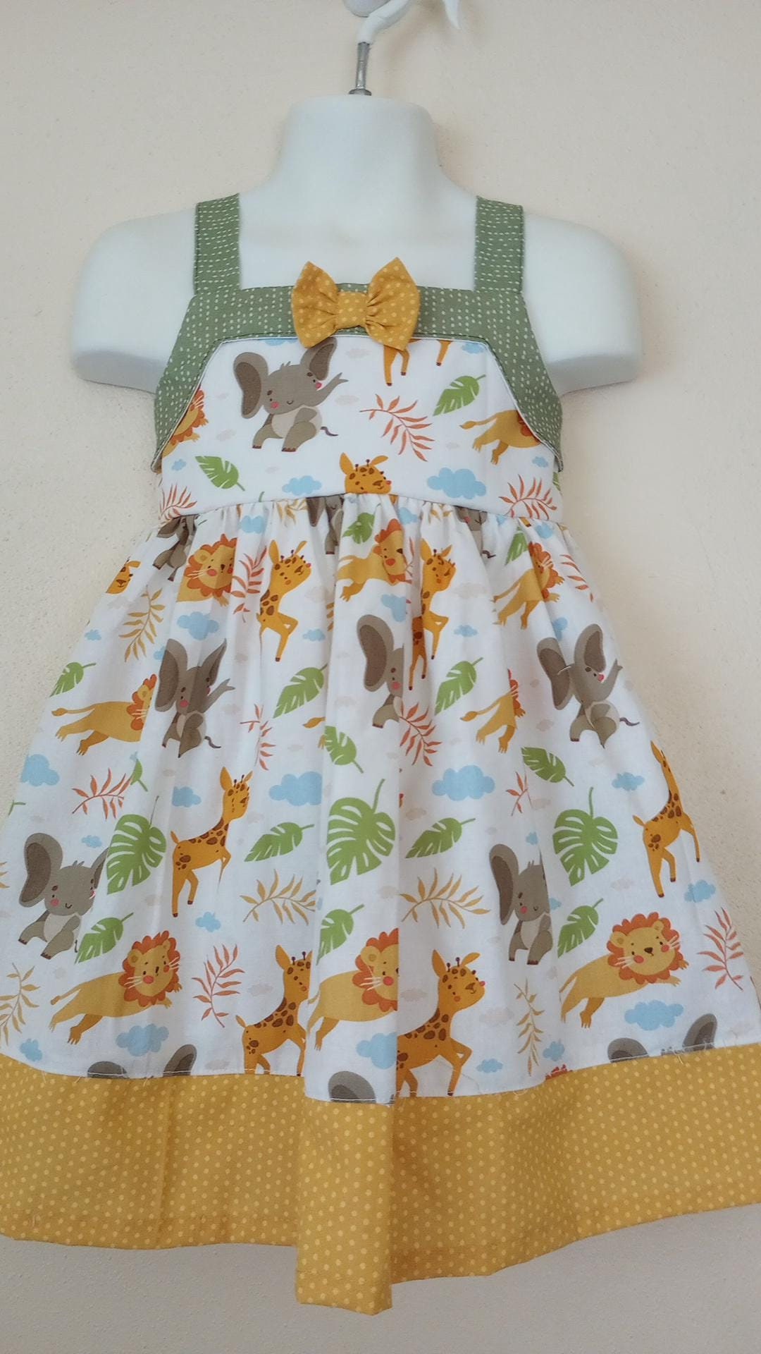 Girls Safari Dress 3T - Etsy