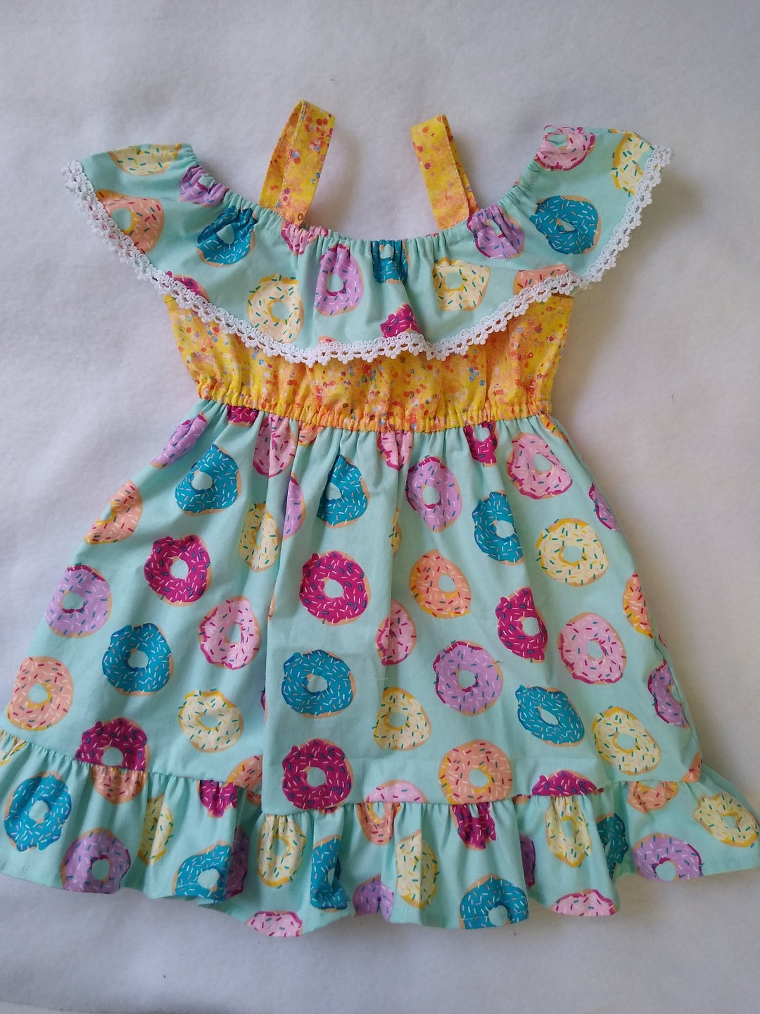 2T Girls off Shoulder Donut Dress - Etsy