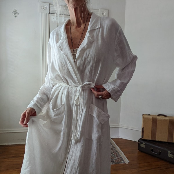 Linen Robe - Etsy