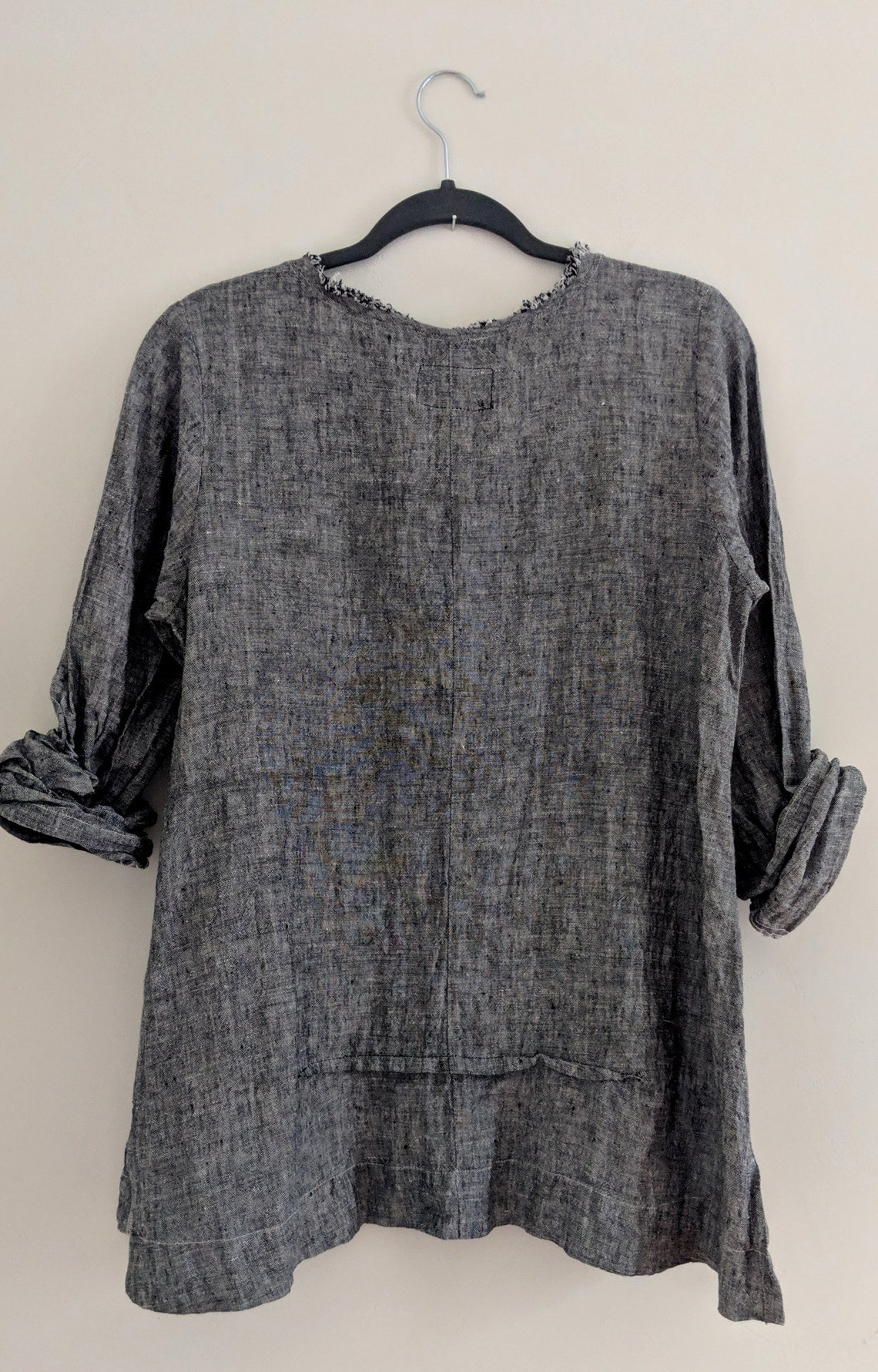 Linen Pleated 'mathilde' Tunic / Made by Hand | Etsy
