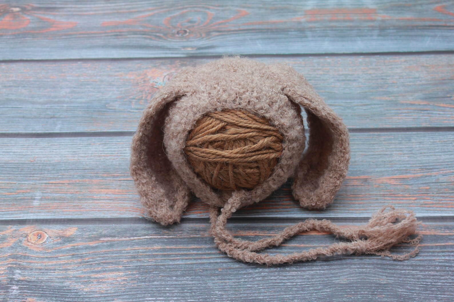 Knit Bunny Bonnet Photography Prop Bunny Bonnet Photo Prop | Etsy
