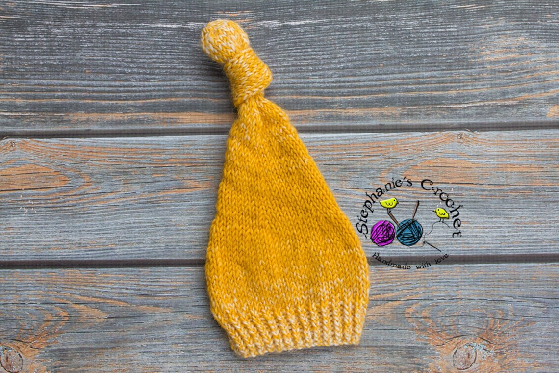 Ready to Ship Knit Newborn Sleep Cap Long Tail Sleep Cap - Etsy