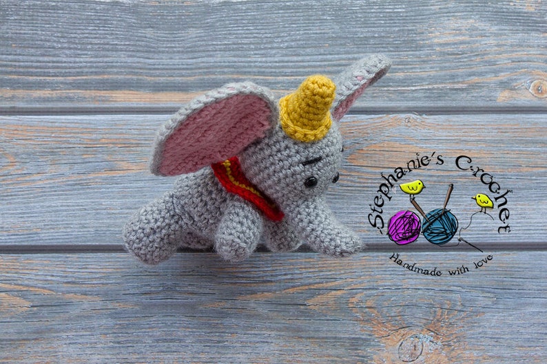 Crochet Dumbo Doll Soft and Plush Doll Soft Toy Doll Plush | Etsy