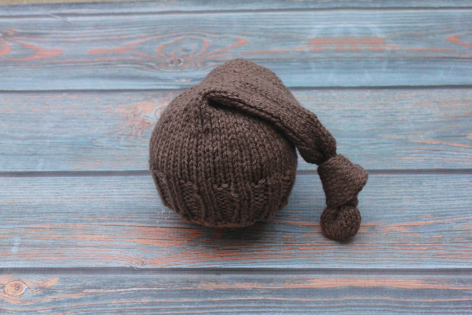 Ready to Ship Knit Newborn Sleep Cap Long Tail Sleep Cap | Etsy