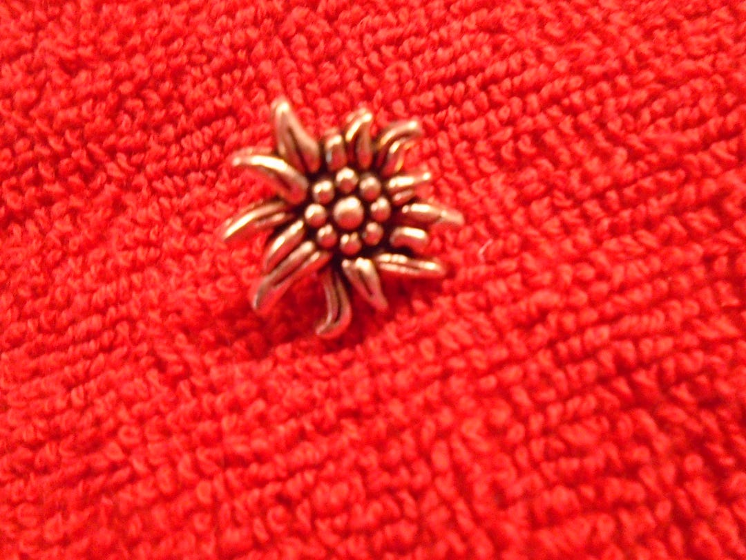 Edelweiss Flower Hat Pin Tie Tack Pin Gebirgsjager Germany WW2 Hiking ...