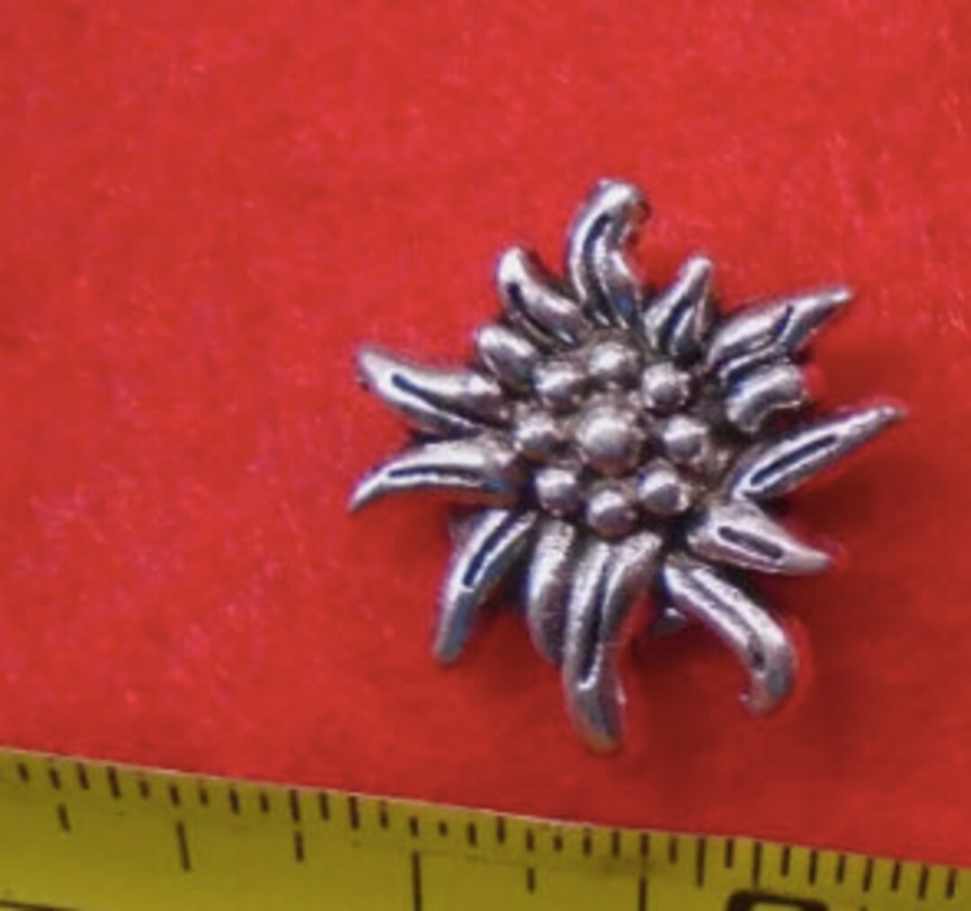 Edelweiss Flower Hat Pin Tie Tack Pin Gebirgsjager Germany WW2 Hiking ...