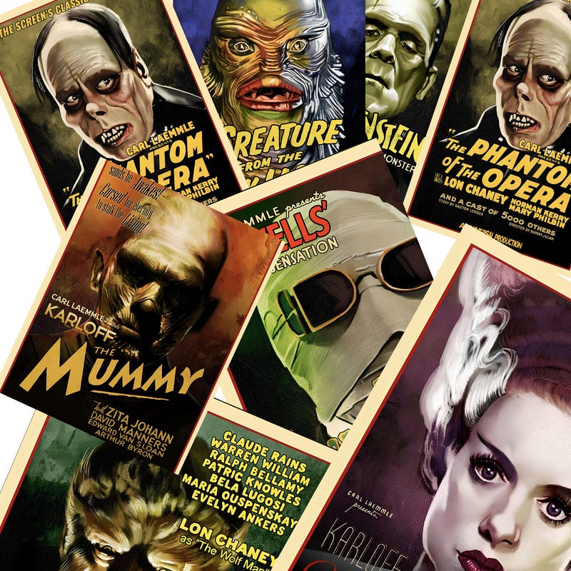 Vintage Monster Movie Mini Poster - Etsy Canada