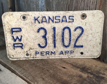 Kansas license plate | Etsy
