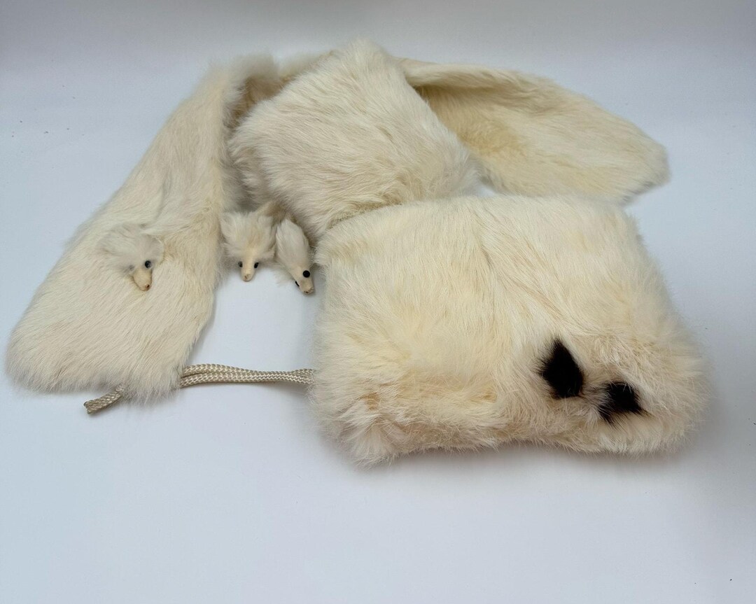 Vintage Young Girls Fur Set Coat Collar, Muff and Headband,vintage ...