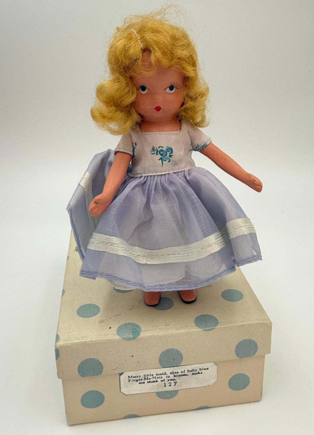 Vintage 127 Nancy Ann Storybook Doll Bisque Merry Little Maid Box With ...