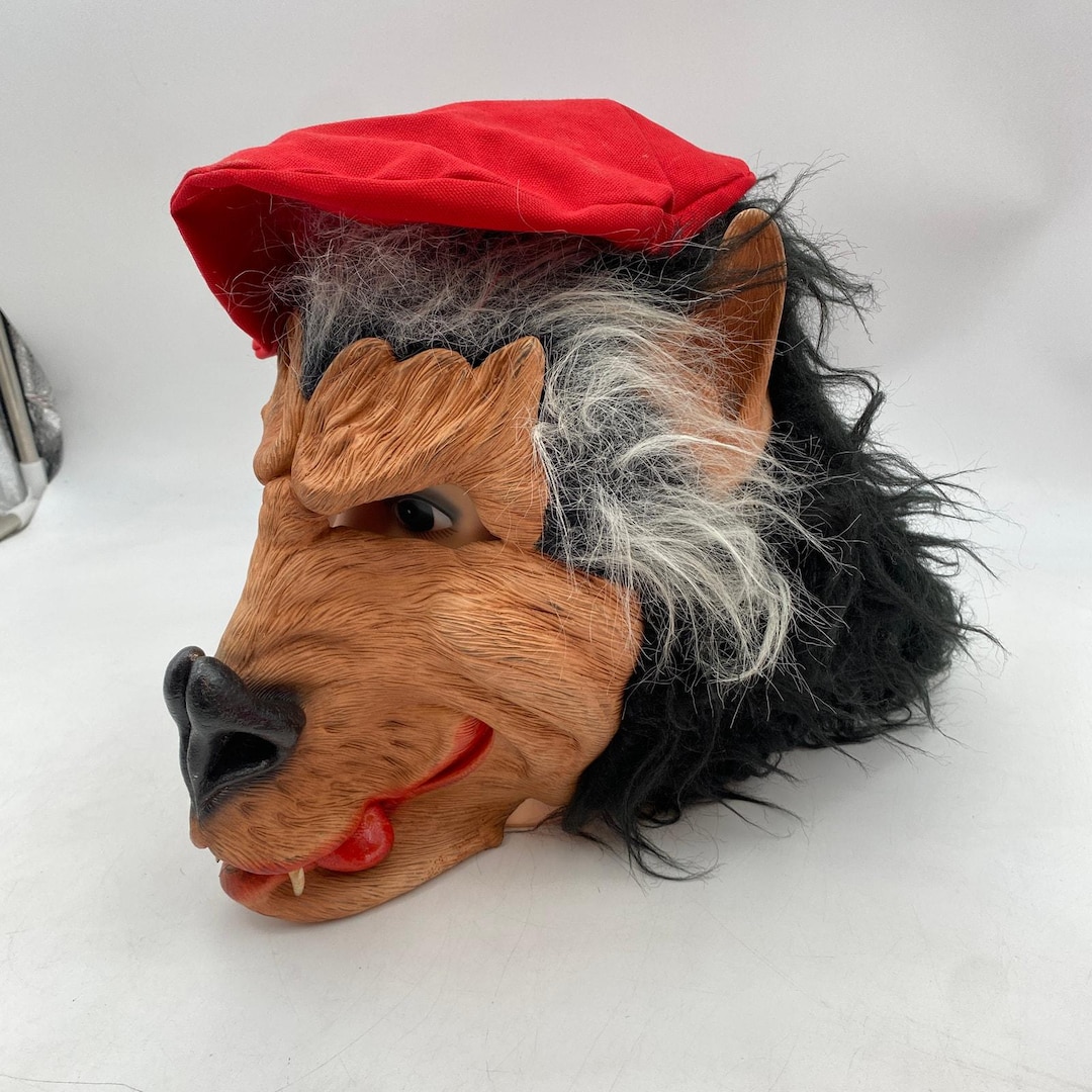 Be Something Studios 1986 Big Bad Wolf Mask BSS Vintage Halloween Mask ...