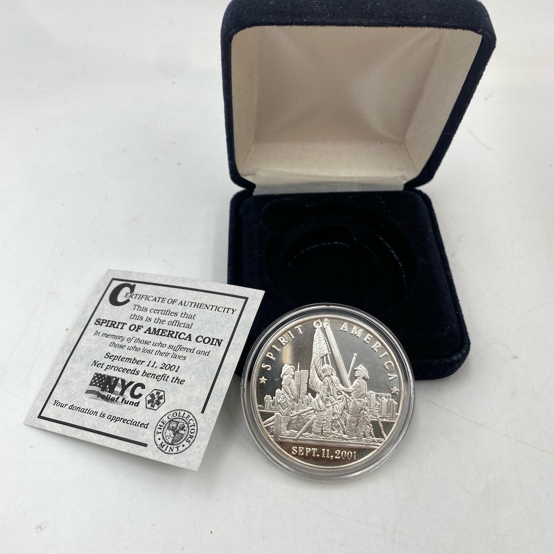 The Spirit of America Coin Sept 11, 2001 COA the Collectors Mint - Etsy