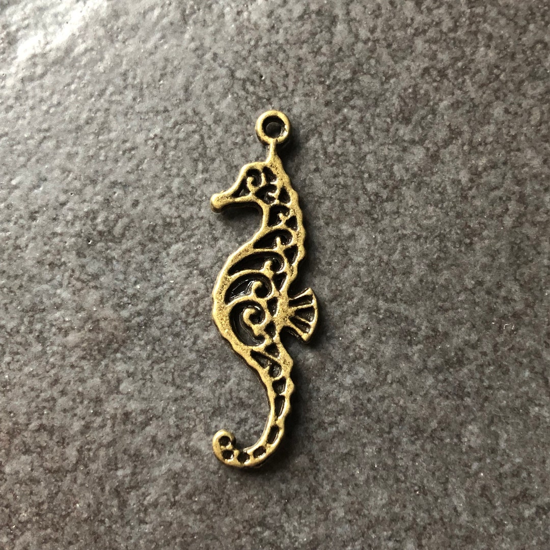 10 X Filigree Seahorse Charms Jewellery Making Charms - Etsy