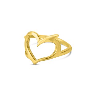 14K White Solid Gold Evelynn, League of Legends- Heart Ring - Etsy