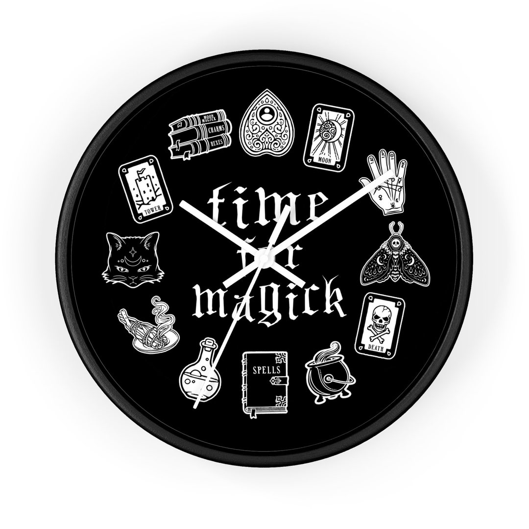 Magick Witchy Stuff Wall Clock - Etsy